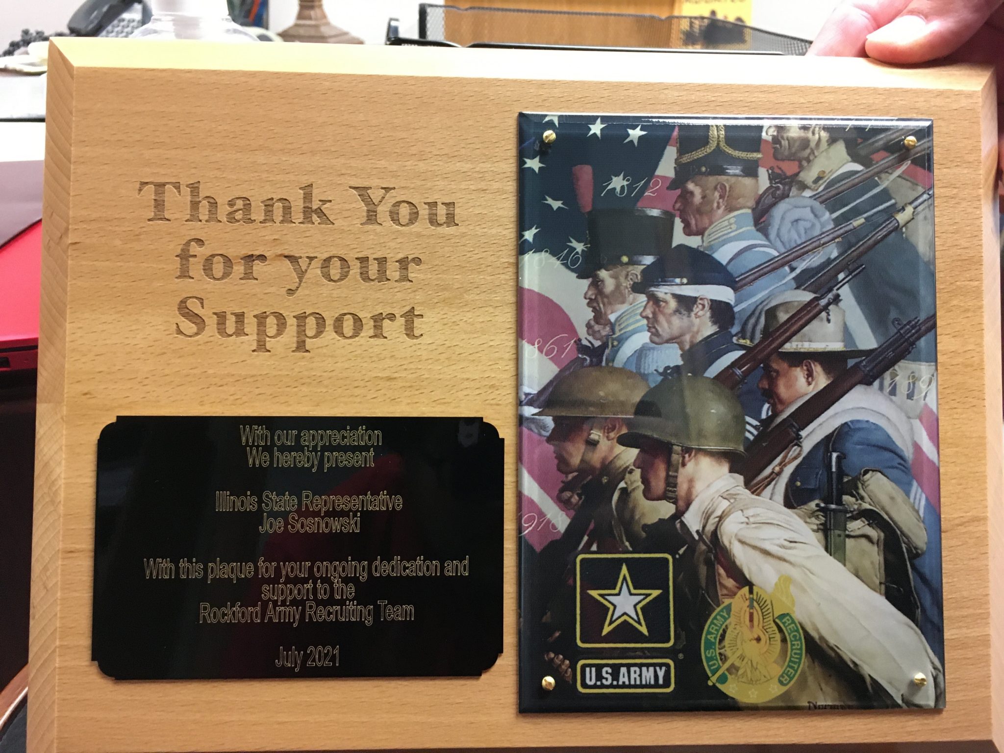 Rockford U.S. Army Recruiting Station recognizes Rep. Joe Sosnowski ...